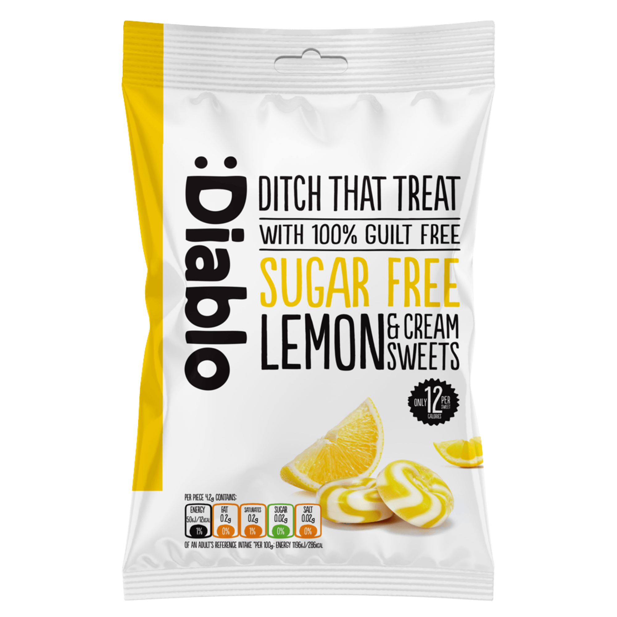 Diablo | Sugar Free Lemon & Cream Sweets | Diabetic Candy – Scran.ie